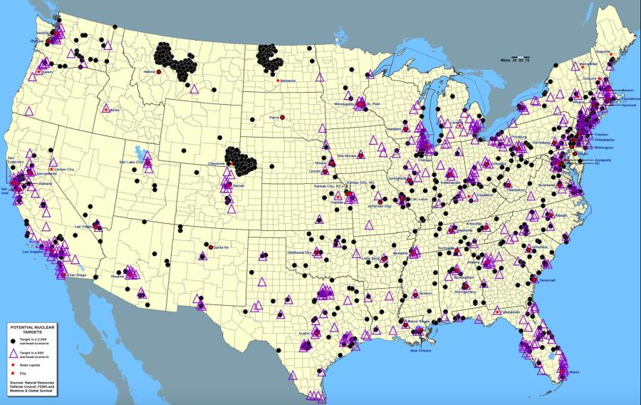 U.S. Nuclear Target Map! Do You Live In a Death Zone? | Alternative ...